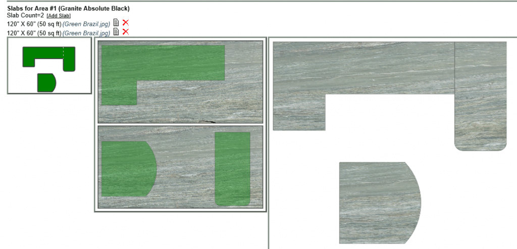 Images of slabs on countertop drawings - Moraware