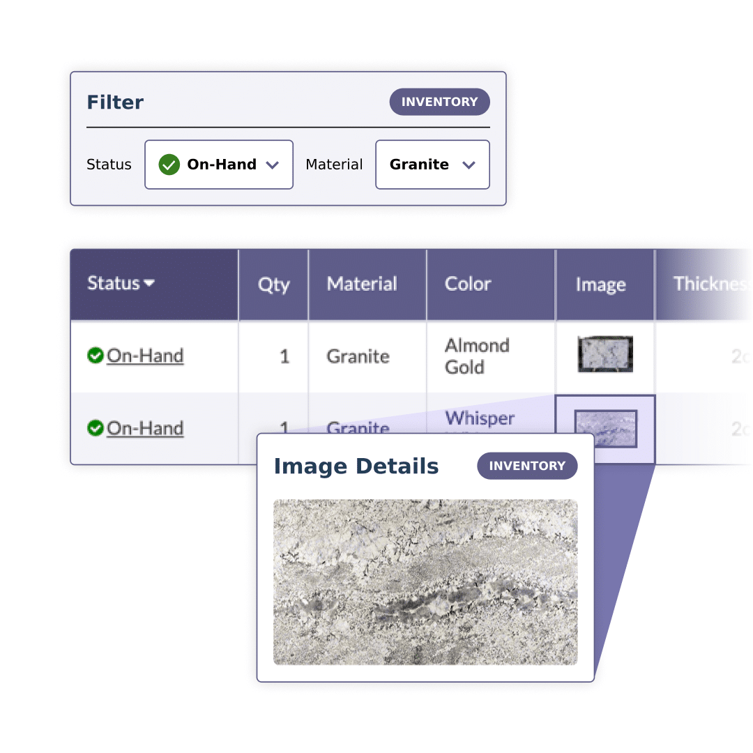 Inventory - Slab Ordering and Tracking - Moraware